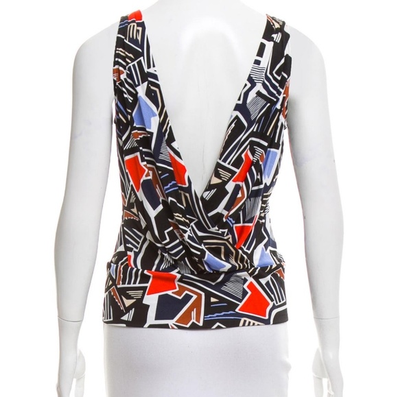 Diane Von Furstenberg | Tops | Dvf Sleveless Vail Silk Crop Top | Poshmark